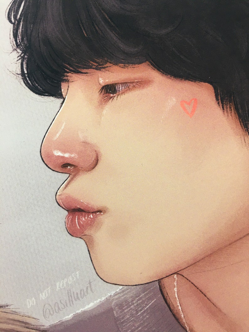 Taehyung V Yeontan A5/A4 print BTS fan art Digital | Etsy