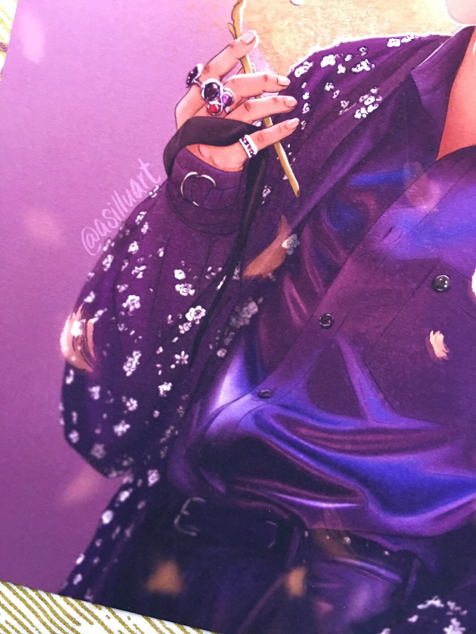 Taehyung V Singularity A5/A4 print BTS fan art | Etsy