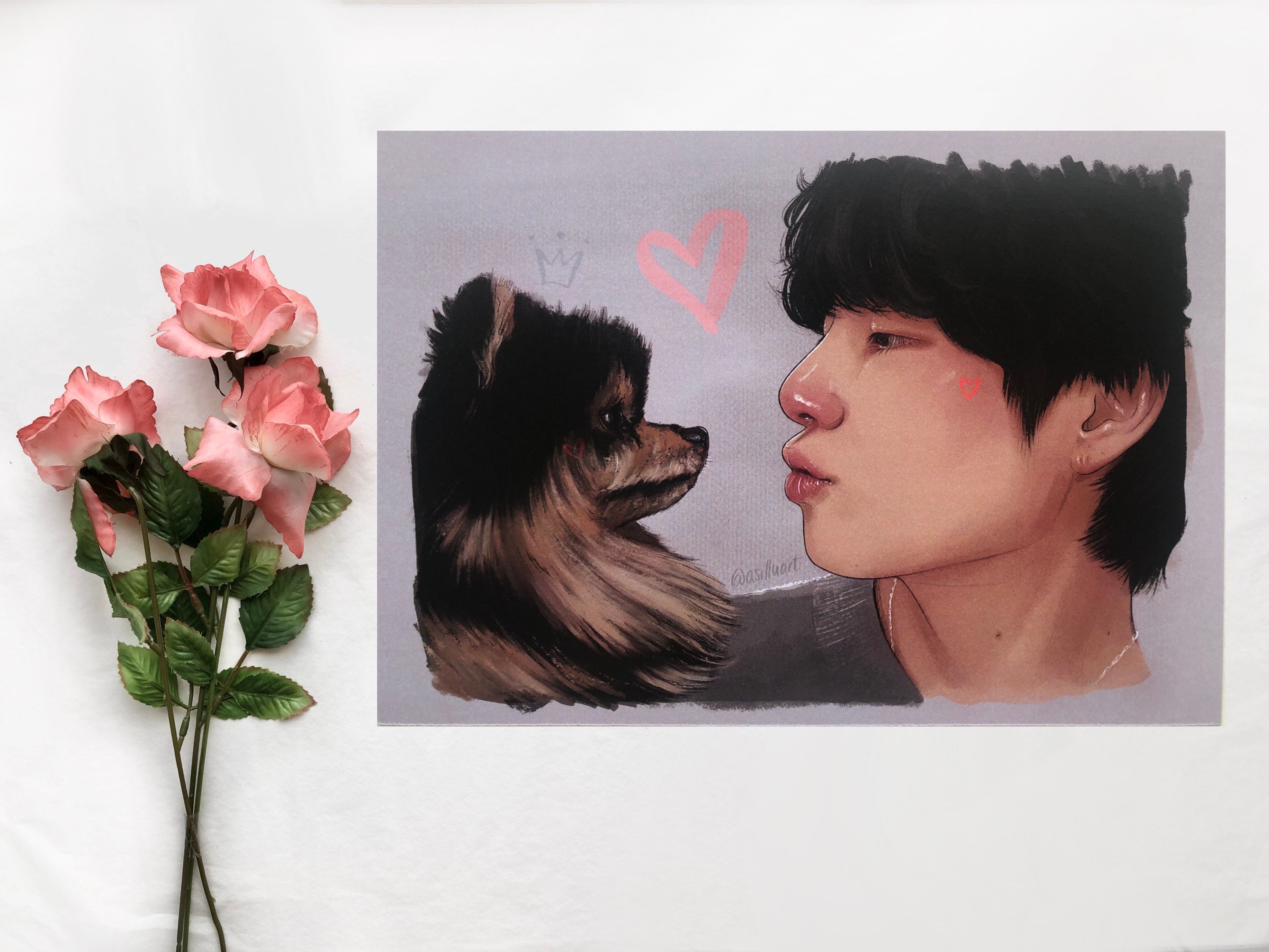 Taehyung V Yeontan A5/A4 Print BTS Fan Art Digital | Etsy UK