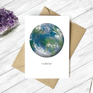 Solar System - Planet - A6 Card - Birthday - Greeting - Gift - Cards ...