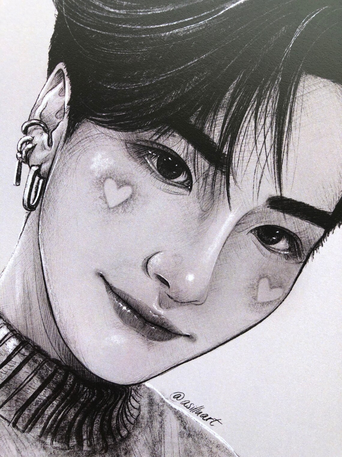 Seonghwa ATEEZ A5/A4 Print 에이티즈 Fan Art Drawing | Etsy