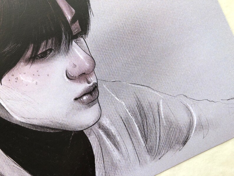 Eric - the Boyz - A5/A4 Print - Drawing - Fanart - Kpop - 더보이즈 - Etsy UK