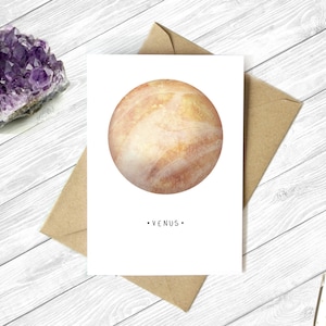 Solar System - Planet - A6 Card - Birthday - Greeting - Gift - Cards ...