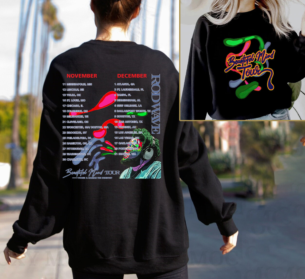 Beautiful Mind Tour Shirt, Rod Wave Beautiful Mind Shirt sold by ...