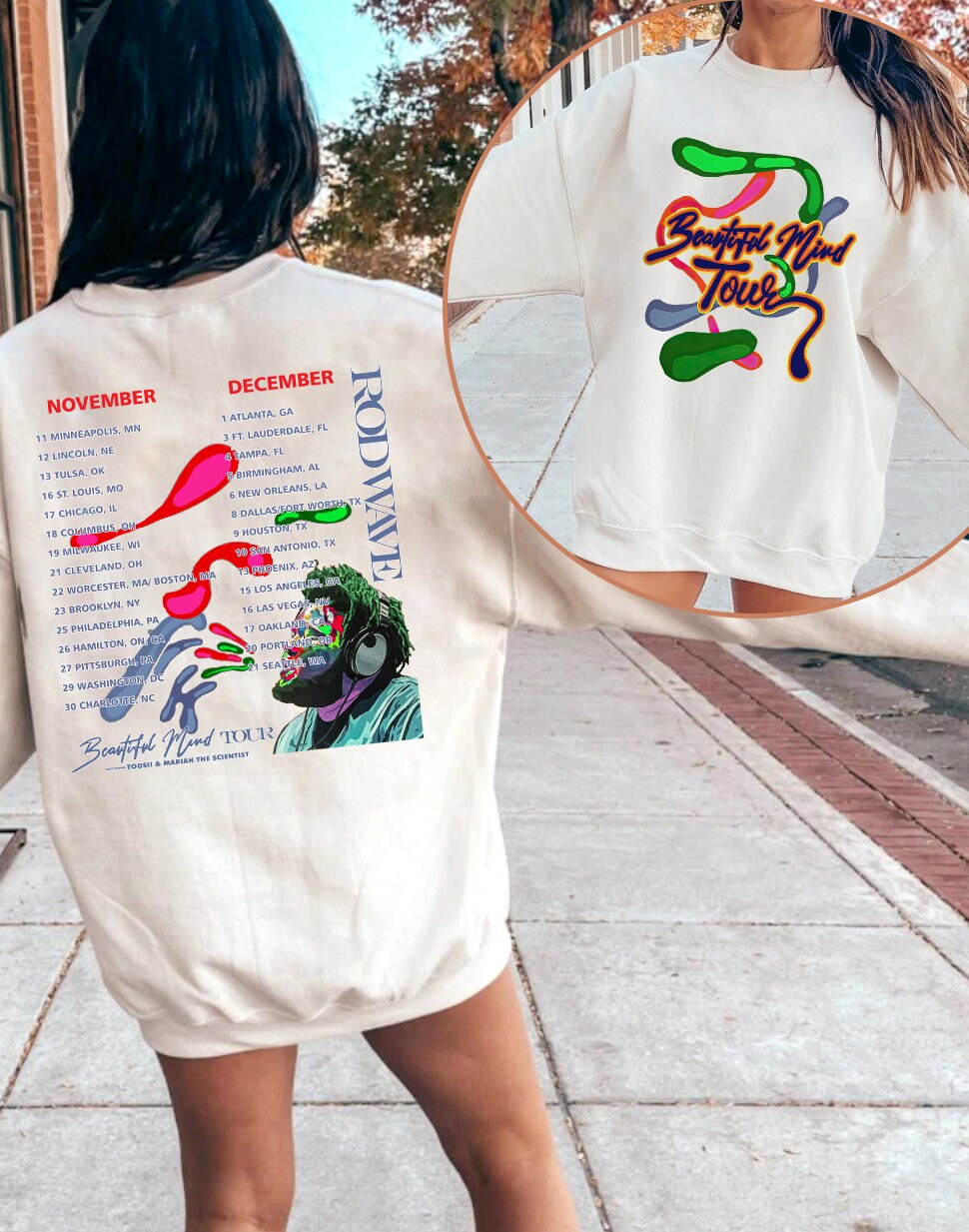 Beautiful Mind Tour Shirt, Rod Wave Beautiful Mind Shirt sold by ...