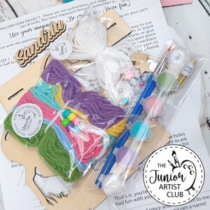 Personalized Kids Unicorn and Rainbow Arts and Crafts Kit. DIY Paint ...