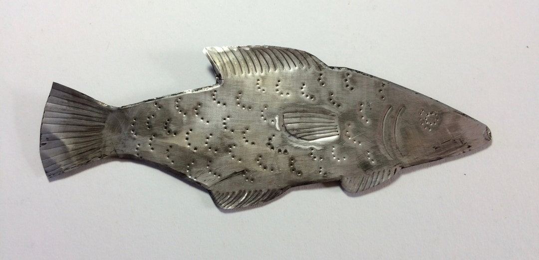Handmade Recycled Aluminum Fish – Coastal Decor (19cm) - Etsy