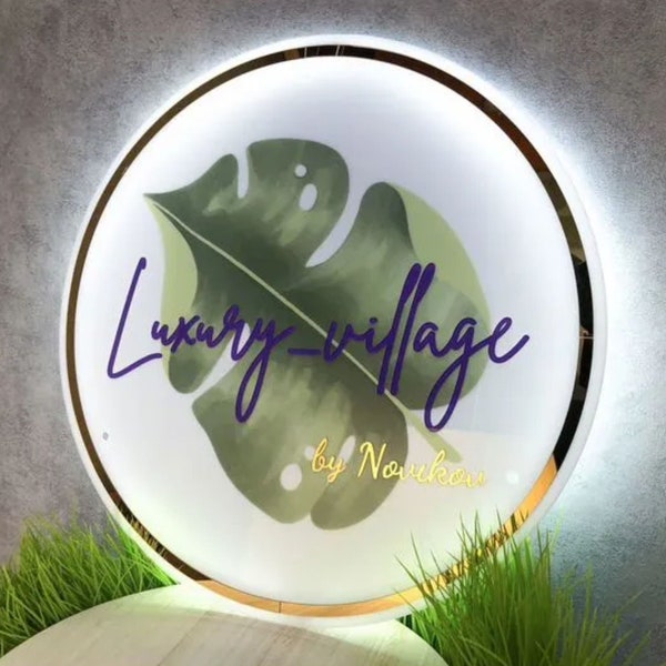 Backlit Name Plate - Etsy