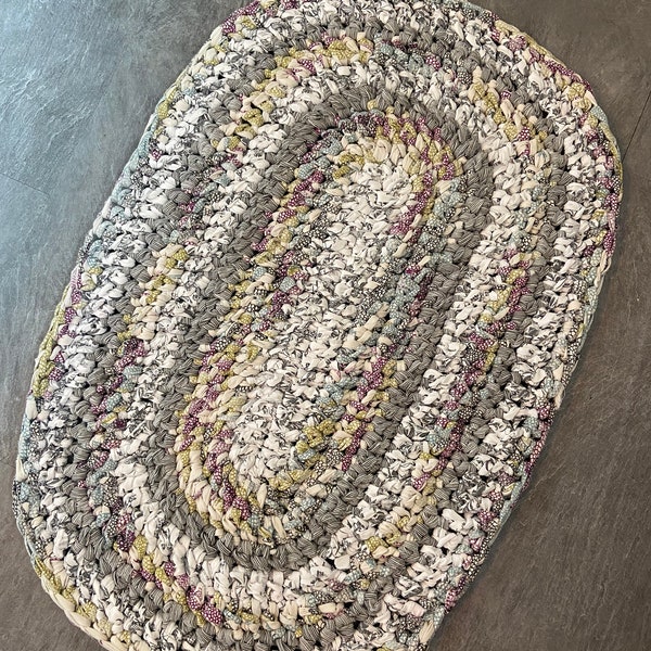 Oval Rag Rug - Etsy