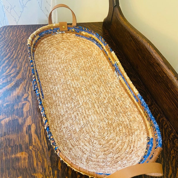 Fabric Wrapped Rope Baskets - Etsy