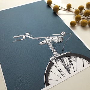 Dutch Bicycle Bike Poster Bike Illustration Bike Print | Etsy