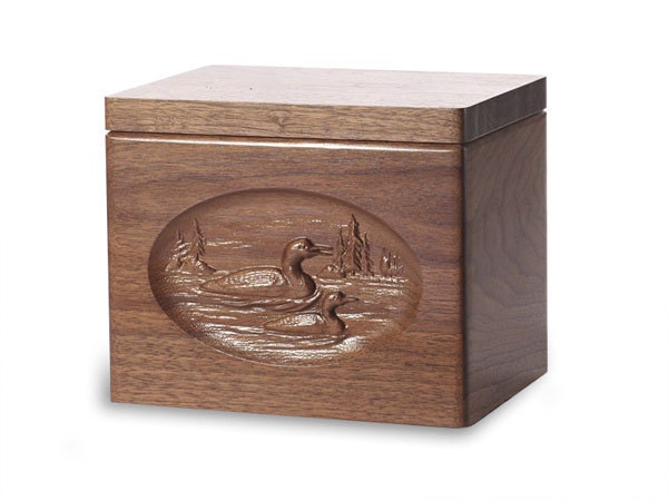 Standard Cremation Urns With Carved Loon Images FREE SHIPPING - Etsy