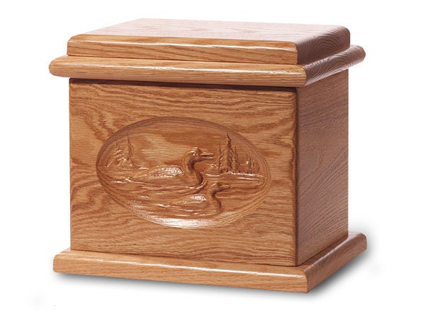 Deluxe Cremation Urns With a Carved Loon Image FREE SHIPPING - Etsy