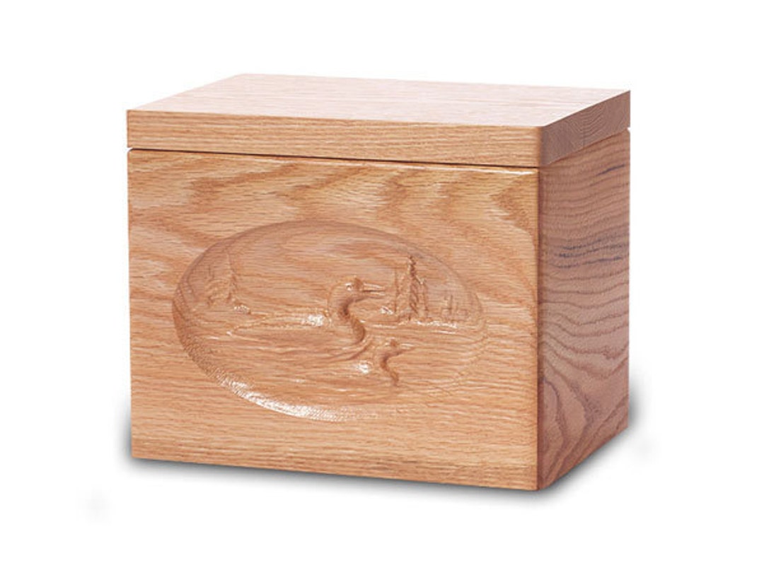 Standard Cremation Urns With Carved Loon Images FREE SHIPPING - Etsy