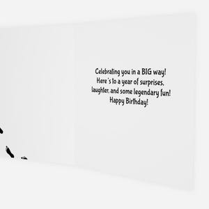 Bigfoot Piñata Birthday Card: Sasquatch Greetings - Etsy