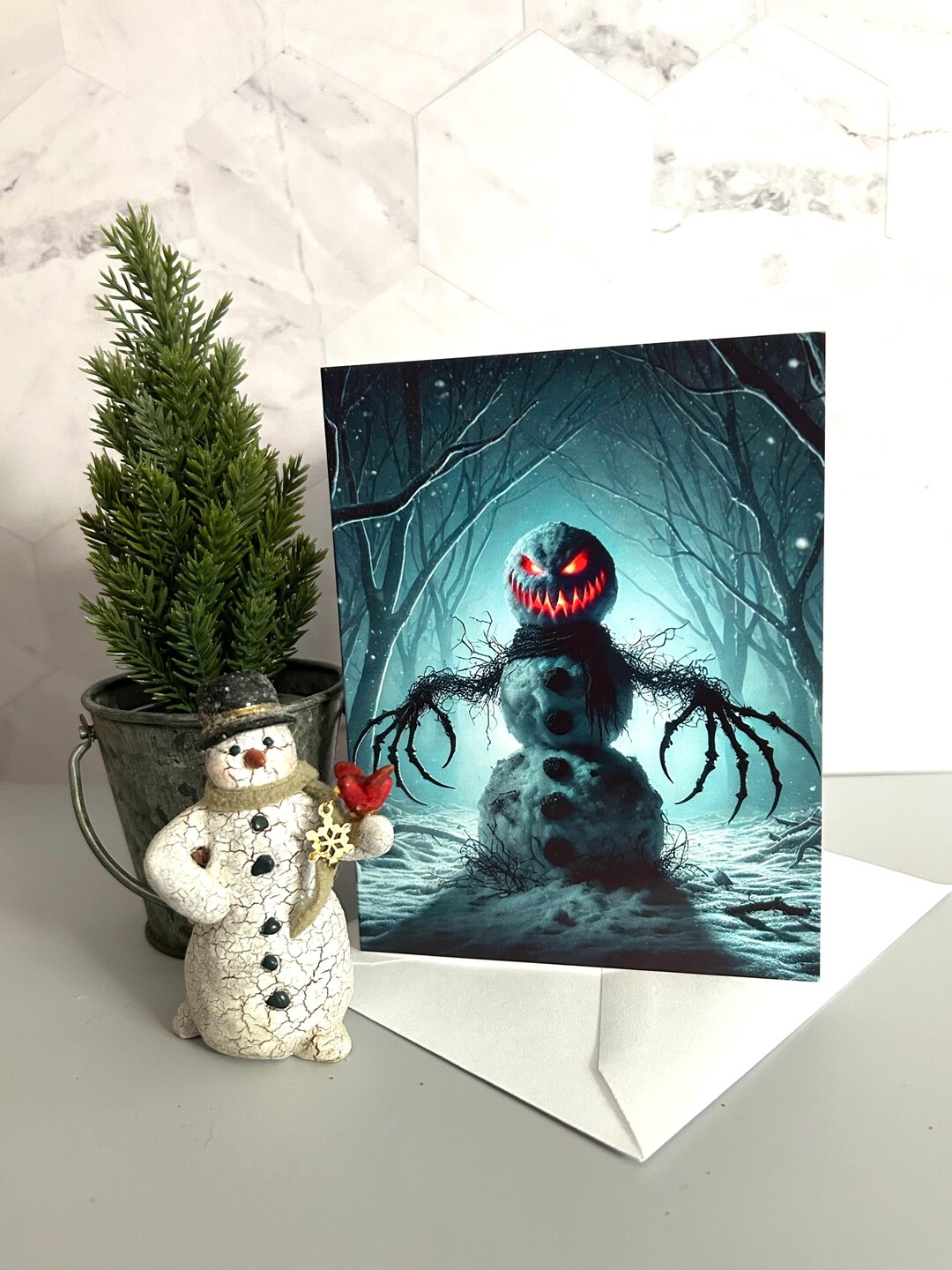 Chilling Greetings From the Scary Snowman, Frosty the Snowman, Snowman ...