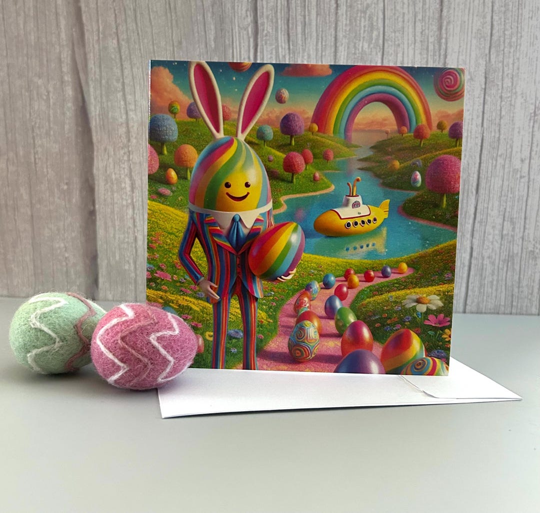 Beatles Inspired Easter Card, I Am the Egg Man Easter Card, Easter Card ...