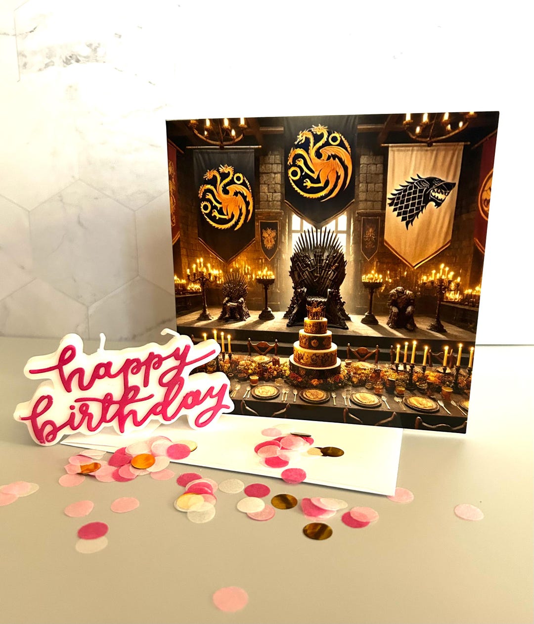 Game of Thrones Inspired Birthday Card, GOT Birthday Greeting, Birthday ...