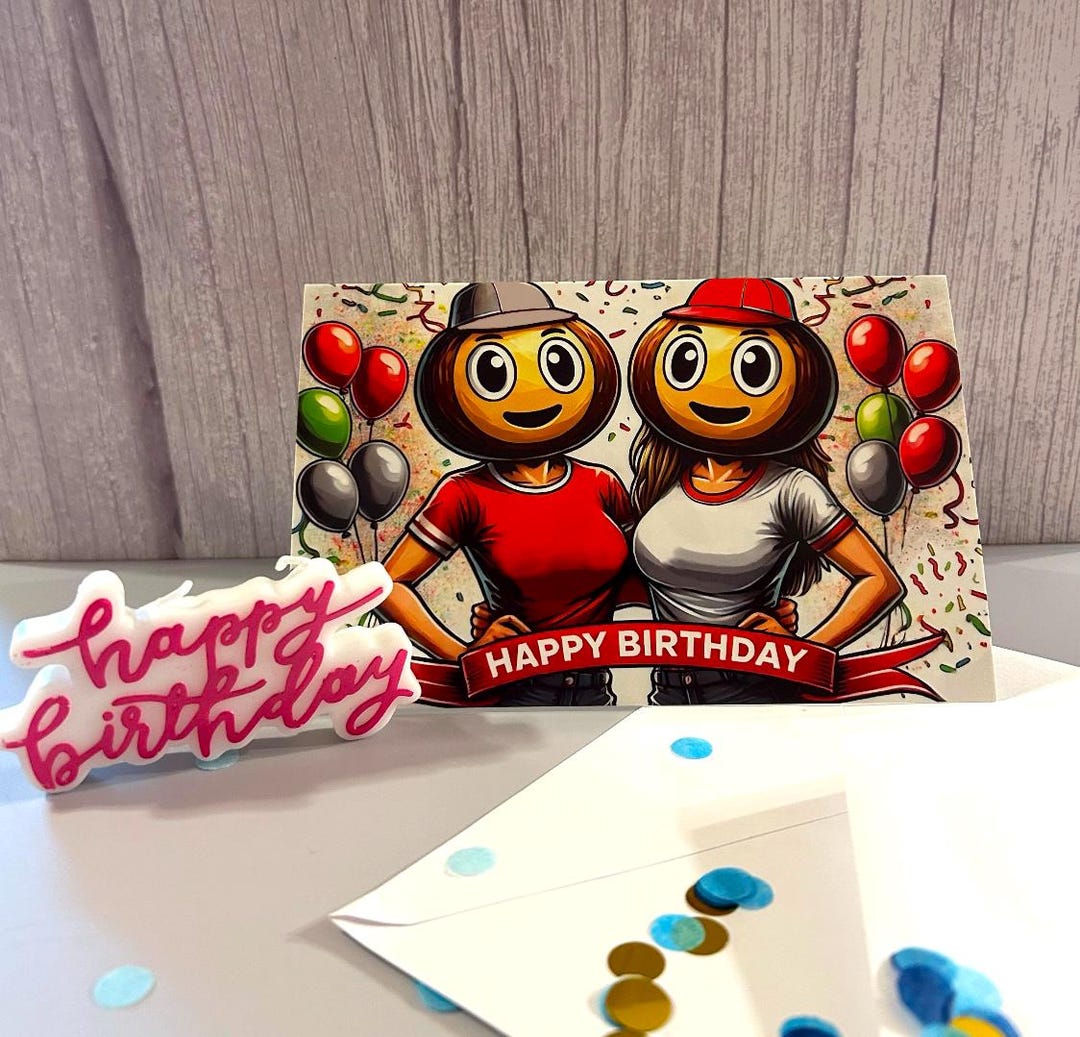Buckeye Birthday Card: Ohio Football Fan, Quirky Friends Design - Etsy