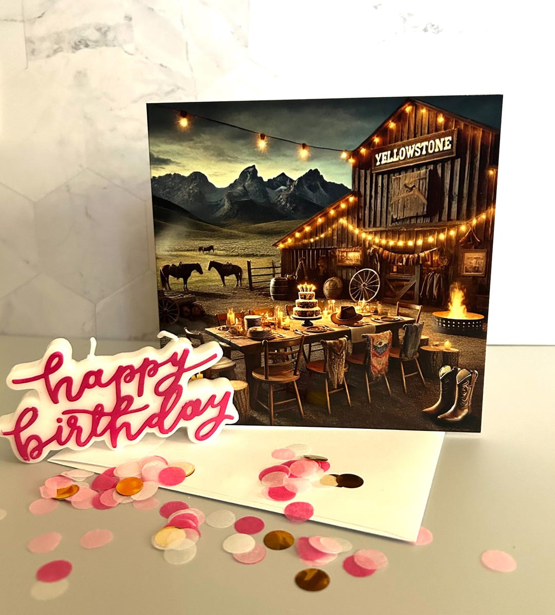 Yellowstone Birthday Card: Western Ranch Style, TV Show Fan - Etsy