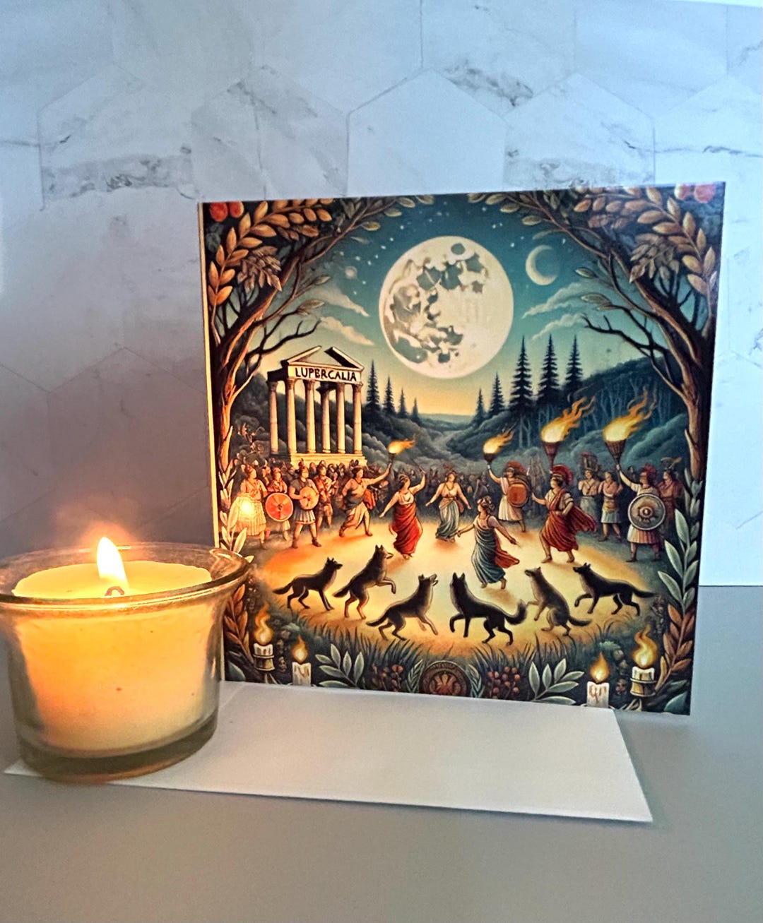 Lupercalia Love Card, Non Traditional Valentine Card, Pagan Holiday Card, Fertility Festival ...