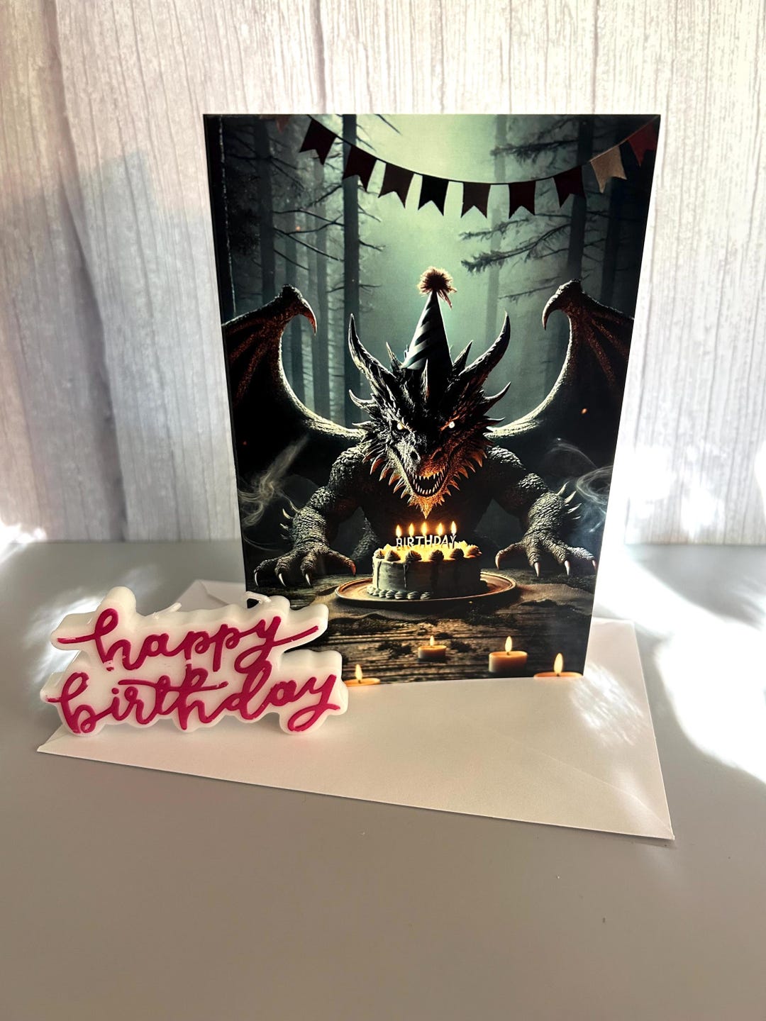 The Jersey Devil Birthday Card, Funny Dragon Birthday Card, Cryptid Fan ...