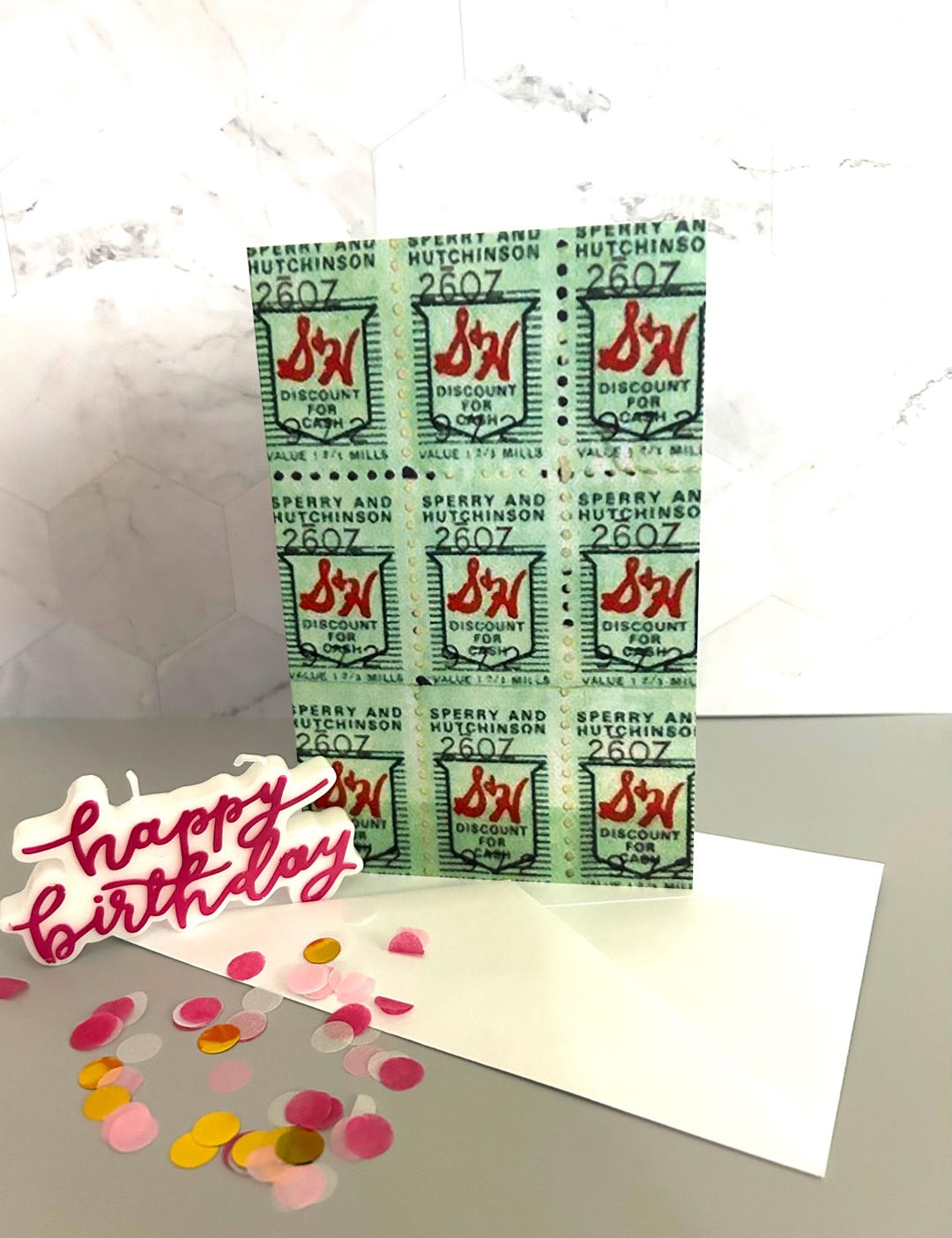 S&H Green Stamps Birthday Card: Nostalgic Gen X Greetings - Etsy