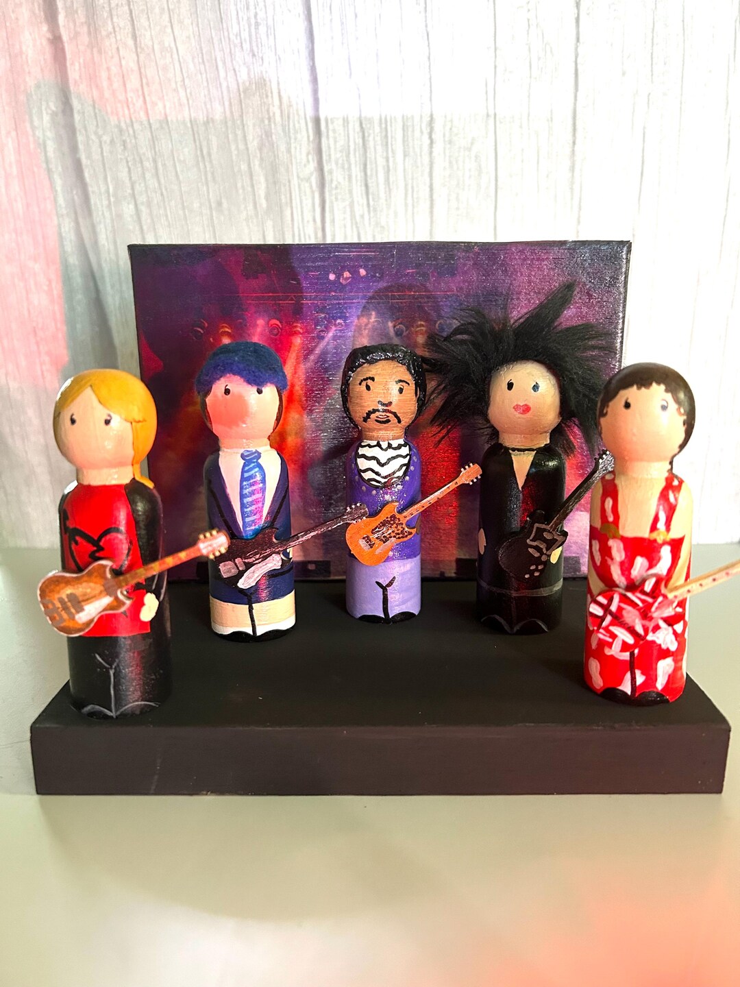 80s Music Legends Peg Dolls, Tom Petty Doll, Prince Doll, Angus Young ...