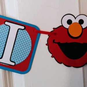 Elmo Banner, Elmo High Chair Banner, I Am 1, Sesame Street, Elmo ...