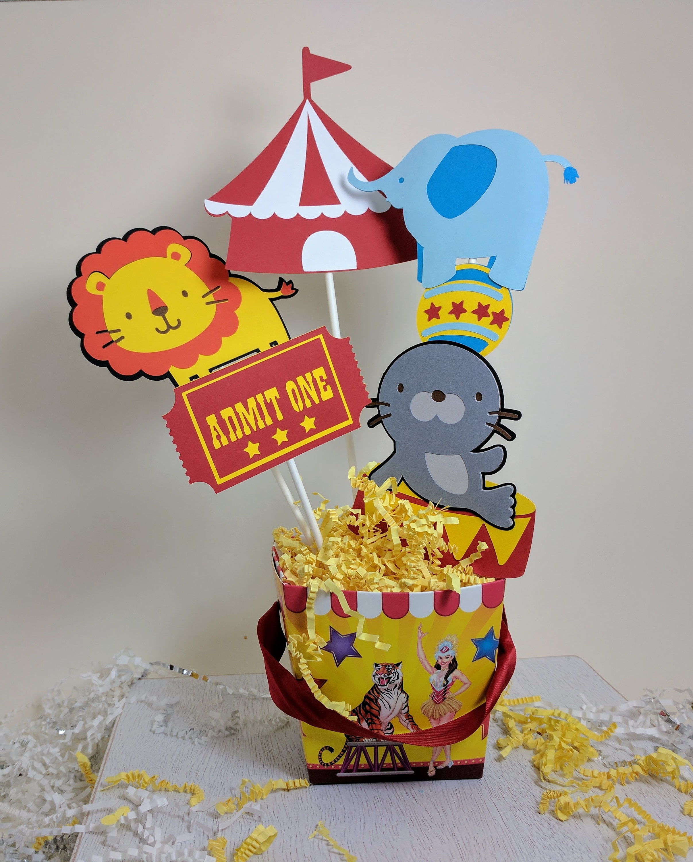 Circus Centerpiece Carnival Centerpiece Circus Decor Circus | Etsy