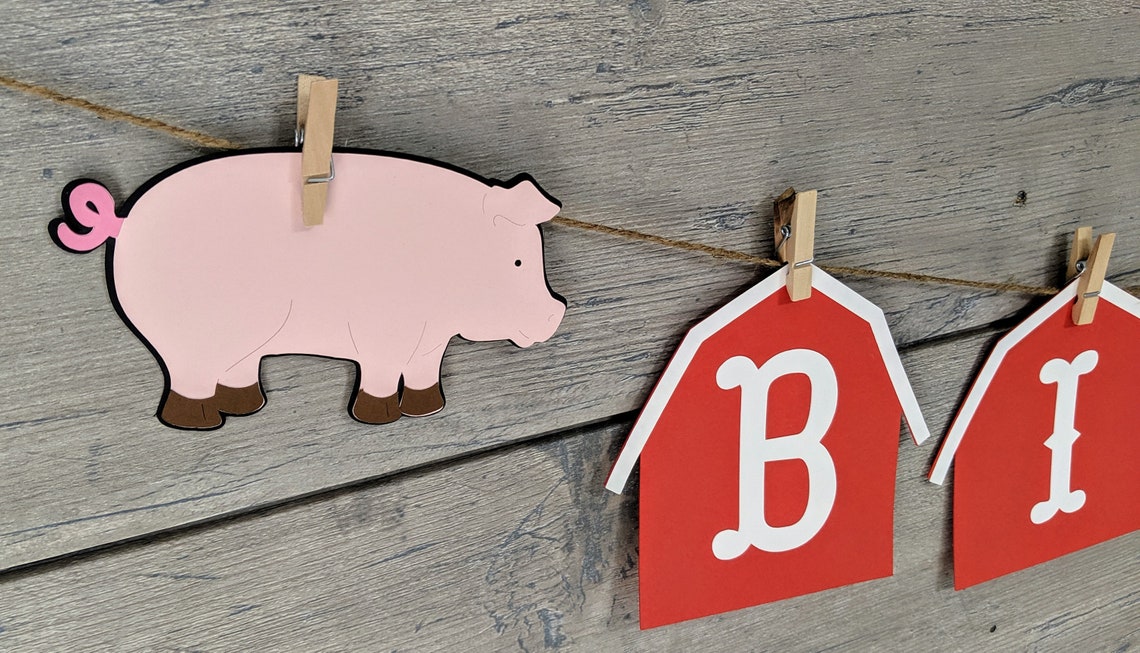 Farm Happy Birthday Banner Farm Banner Happy Birthday | Etsy