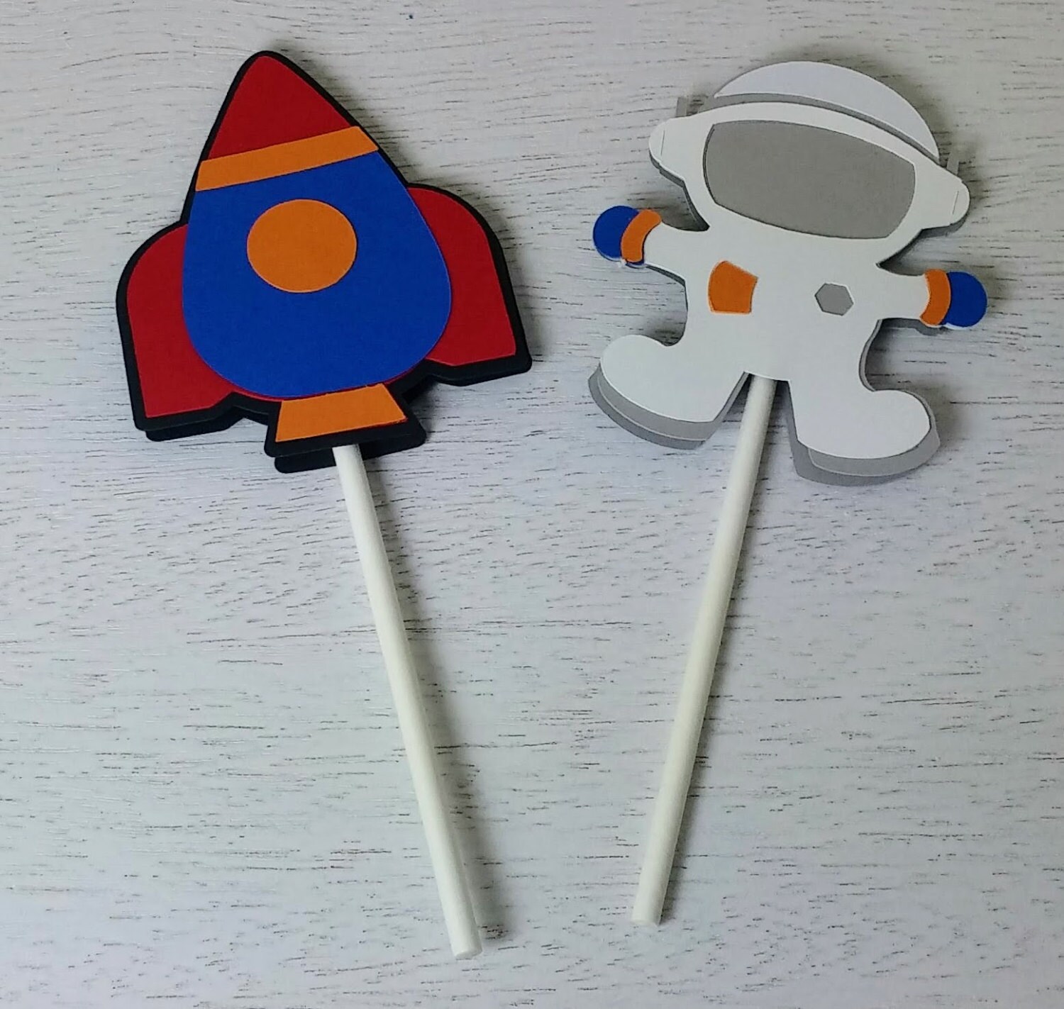 Space Cupcake Topper, Astronaut Cupcake Topper, Rocket Cupcake Topper ...