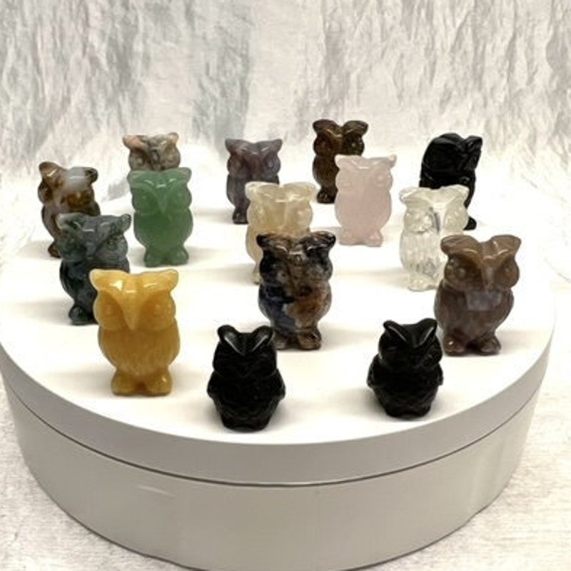 Owl Crystal - Etsy