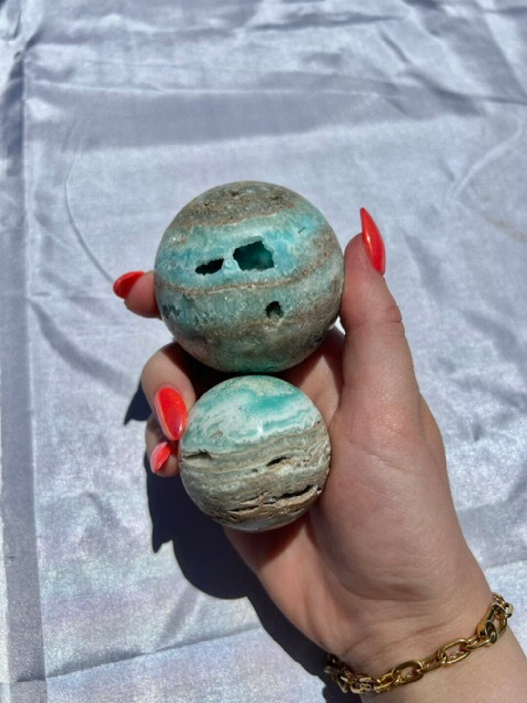 Blue Hemimorphite Sphere - Etsy