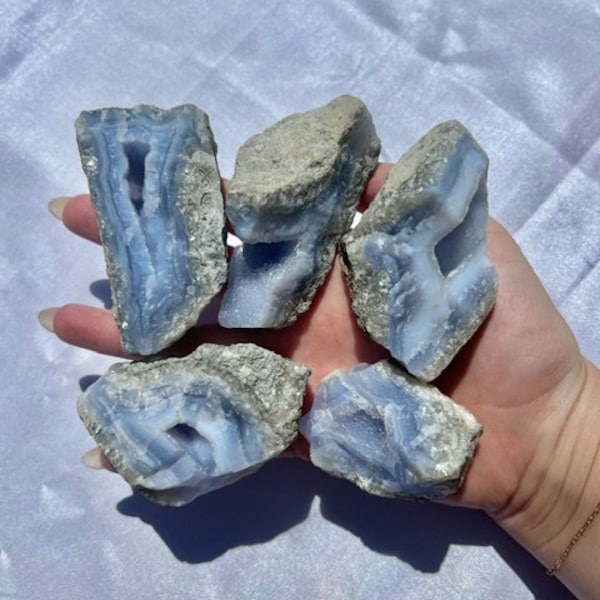Blue Lace Agate Stone - Etsy