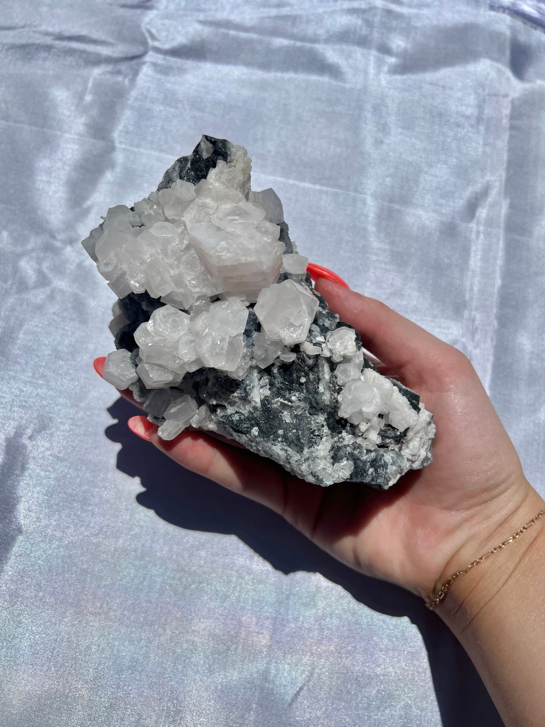 Pink Calcite on Sphalerite Specimen - Etsy