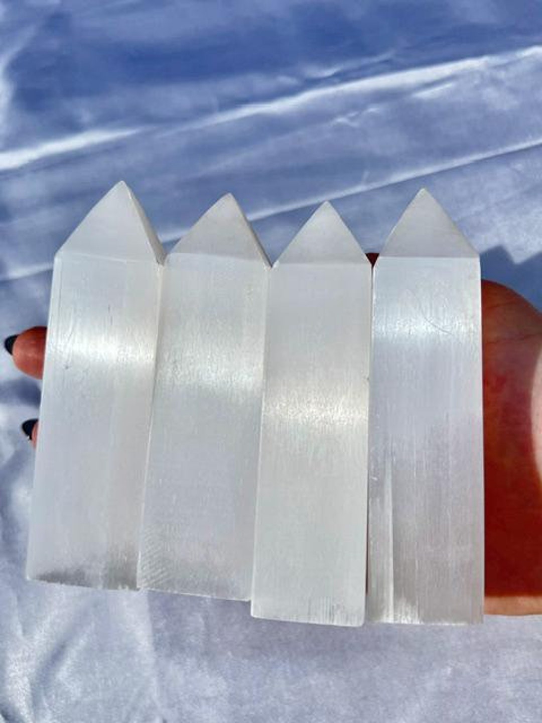 Square Selenite Point - Etsy