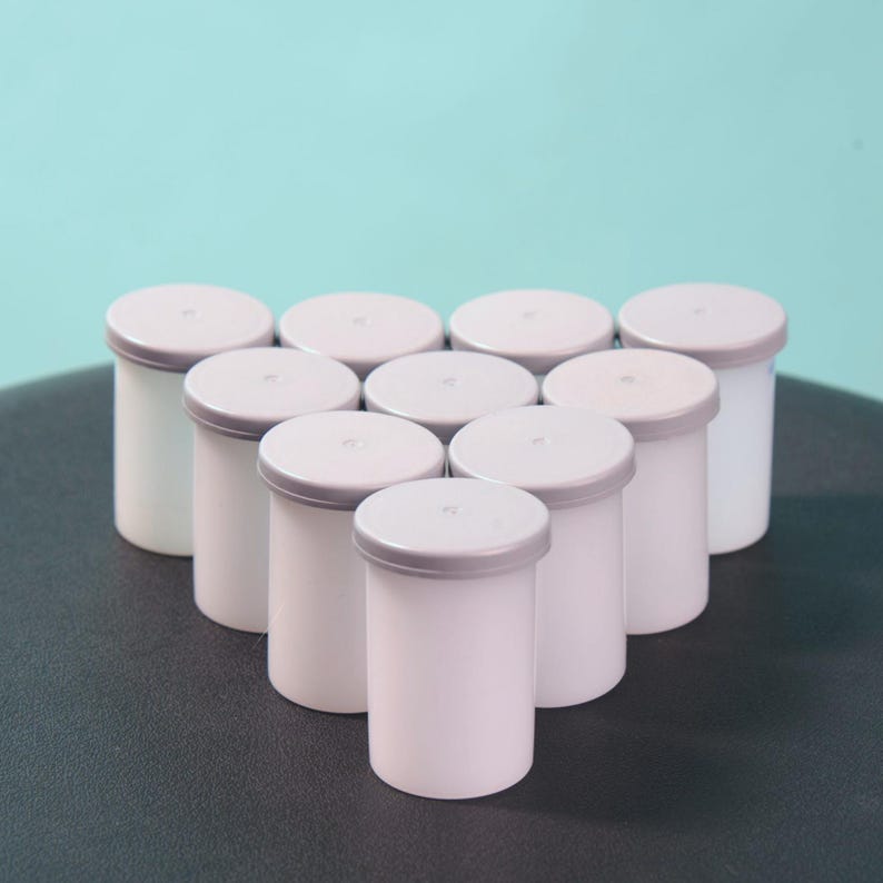 Clear 35mm Film Canisters Bulk Set of 5 10 20+ Tight Seal Storage ...