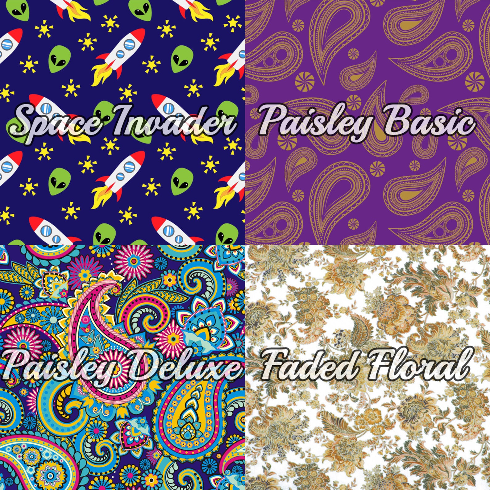 Custom Fender Style Pickguards - Fit Strat and Tele - Faded Floral and ...