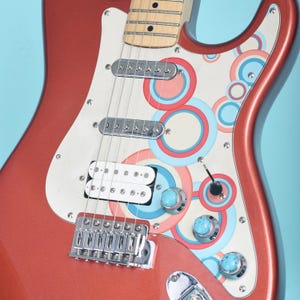 Custom Fender Style Pickguards - Fit Strat and Tele - Faded Floral and ...