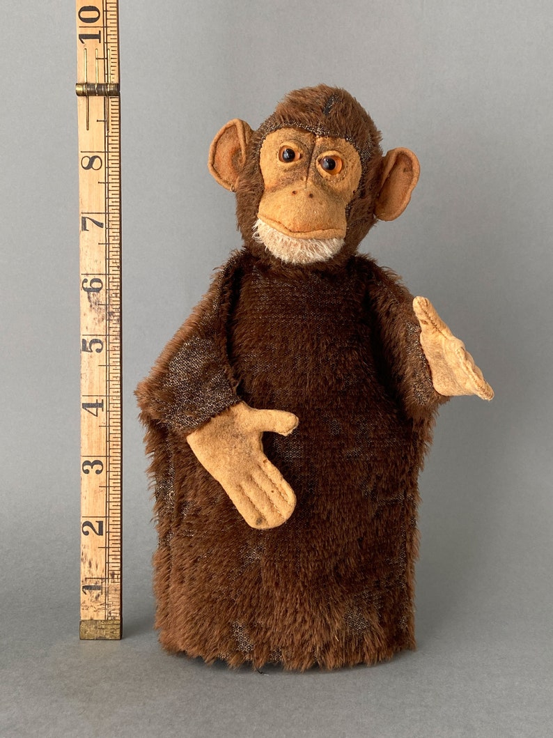 jaren 1920 Antique Steiff chimpansee marionet Jocko hand marionet Art ...