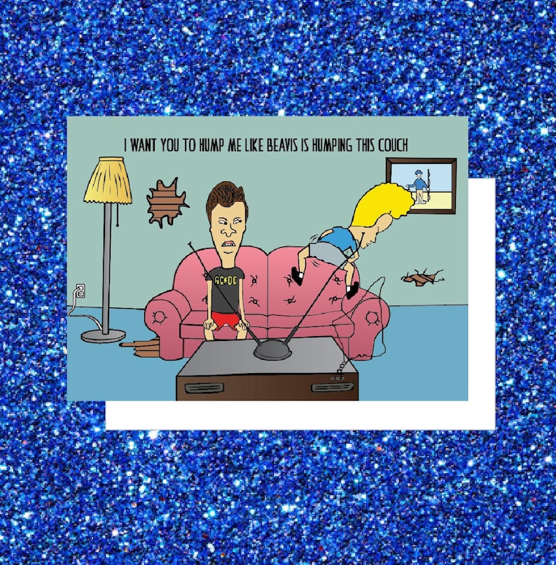 Beavis And Butthead Pop Culture Funny Sex Card 90s Tv Etsy Uk