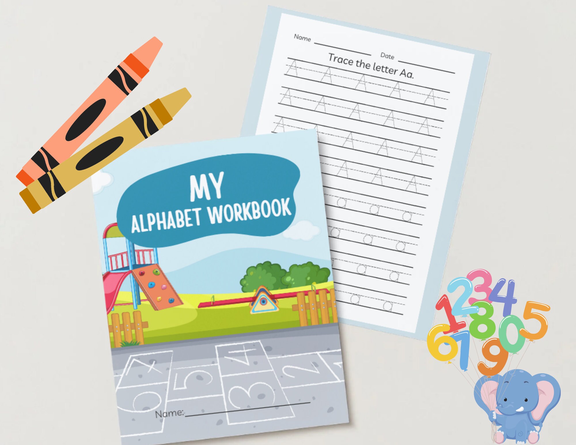 My Alphabet Workbook Preschool & Kindergarten digital Download - Etsy