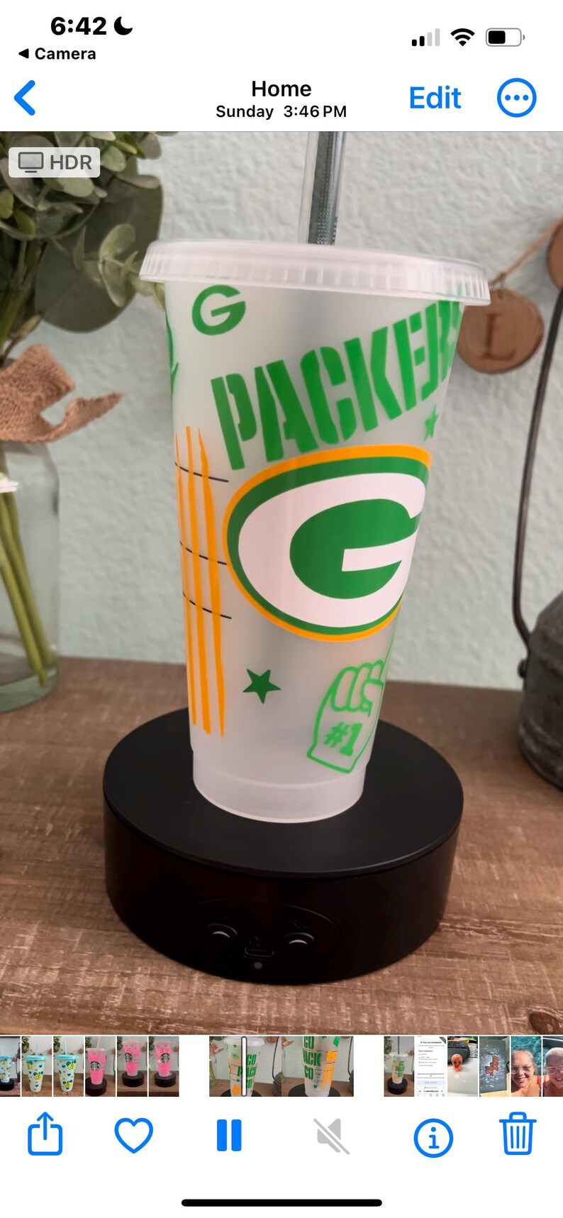 Starbucks Green Bay Packers Cold Cup - Etsy