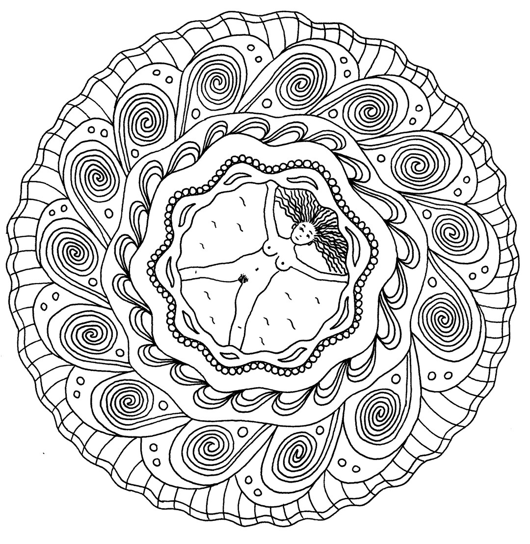 Cycle Mandala Art: Inner Spring Coloring Page (downloadable) - Etsy