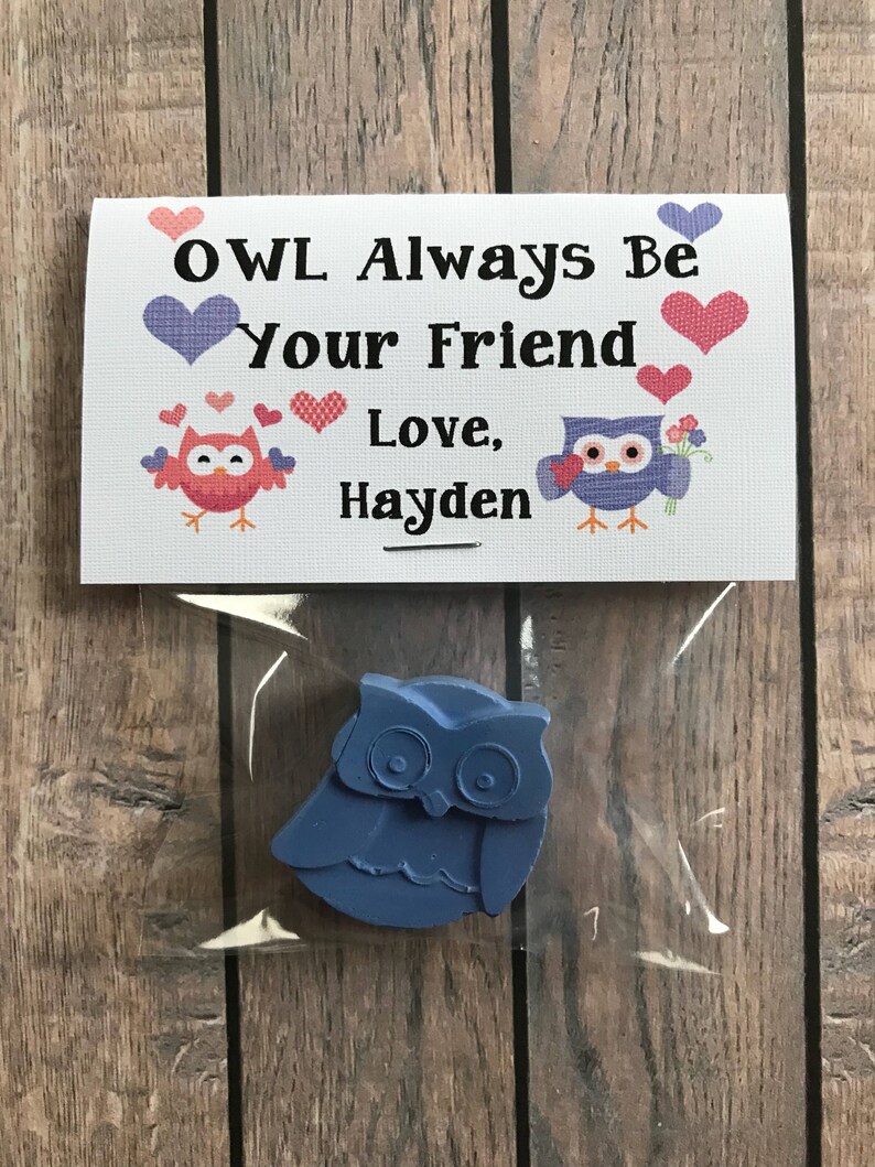 Owl Always Be Your Friend You're a Hoot Adorable Valentine OWL Crayon ...