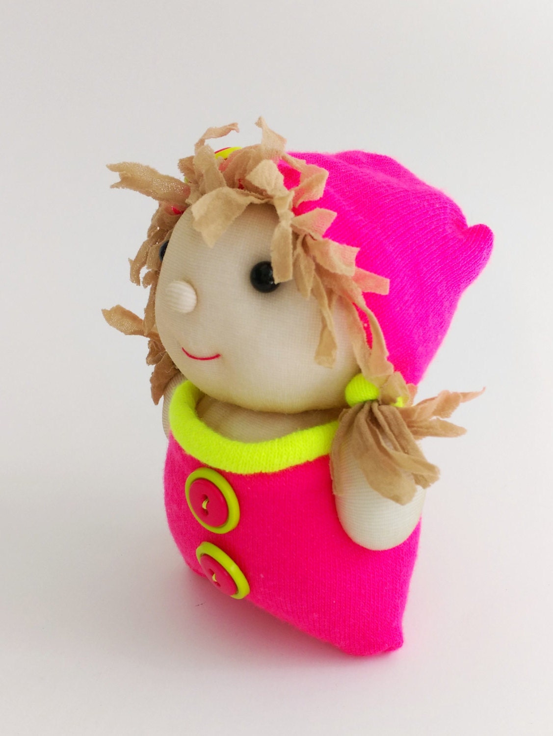 Happy Lily Beautiful Handmade Doll From Socks Decorative - Etsy