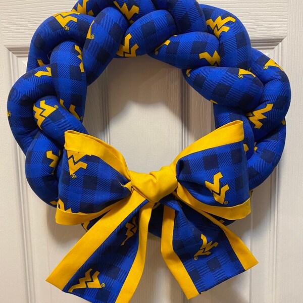 Wvu Wreath - Etsy