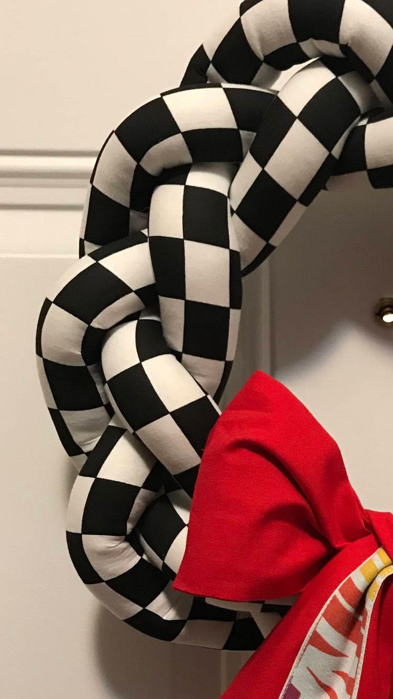 Nascar Wreath Racing Wreath Racecar Wreath Checkered | Etsy