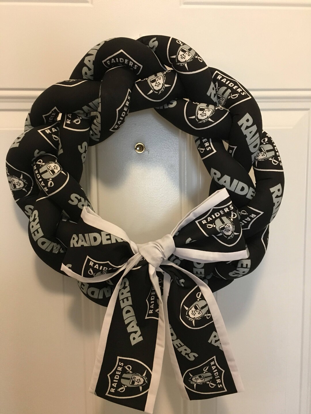 Raiders Wreath - NFL - Football - Raiders - Football Wreath - Etsy